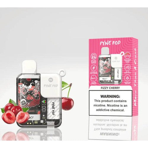 Fizzy Cherry PYNE POD 8500 puffs – Insta Smoke And Vape