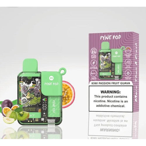Kiwi Passion Fruit Guava PYNE POD 8500 puffs – Insta Smoke And Vape